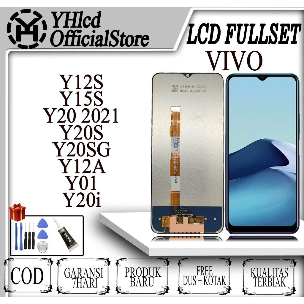 Jual LCD Touchscreen Vivo Y20/Y15S/Y12S/Y20i/Y20s/Y20S G/Y01 Original Fullset | Garansi 1 Tahun ...