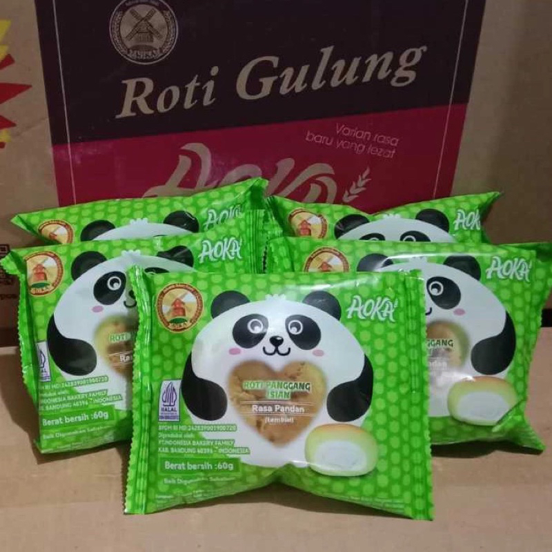 Jual Roti Panggang Aoka Bun Panda aneka rasa | Shopee Indonesia