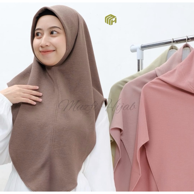 Jual Hijab Bergo Snow Malay Instan Shoft Ped Lasso Knit Premium Dan Terlaris Size L | Shopee ...