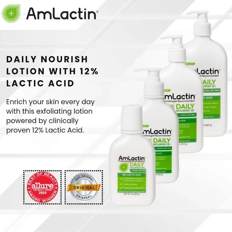 Jual AmLactin Daily Nourish Lotion with 12% Lactic Acid | Shopee Indonesia