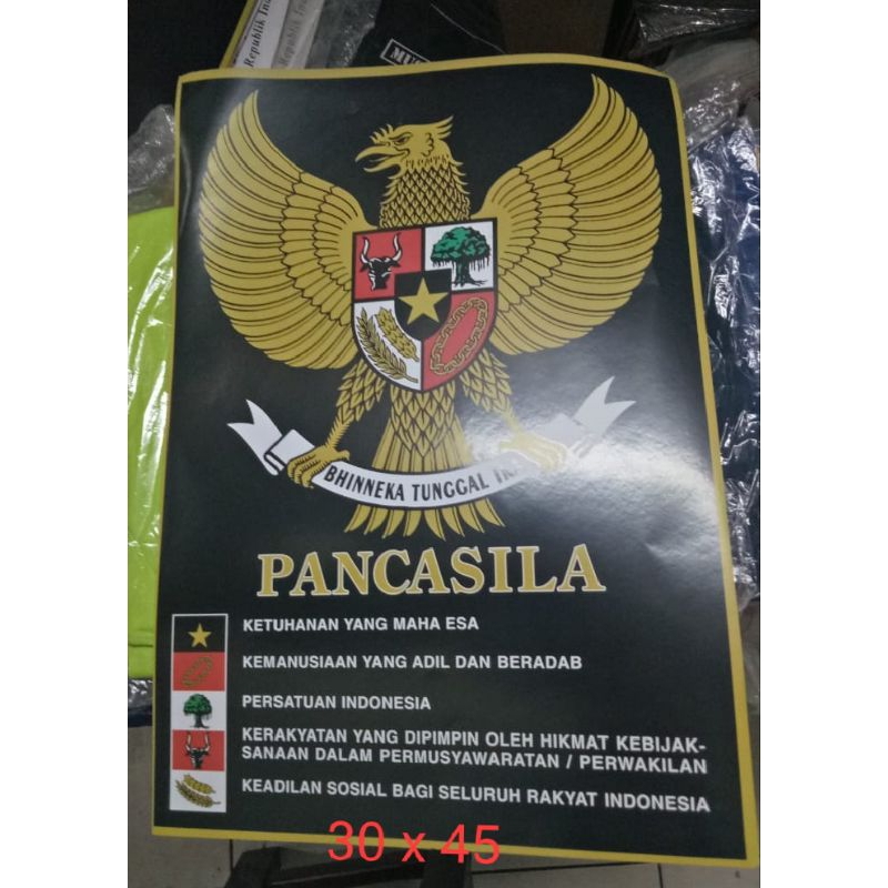 Jual poster/kertas foto garuda pancasila ukuran 30 x 45 cm | Shopee ...
