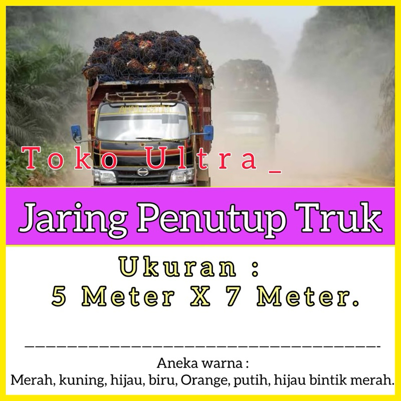 Jual JARING PENUTUP TRUK 5X7 / JARING SAWIT / JARING PENUTUP BAK MOBIL ...