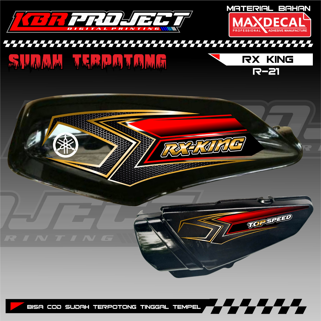 Jual (cod) stiker motor - striping rx king - motor yamaha - motor ...
