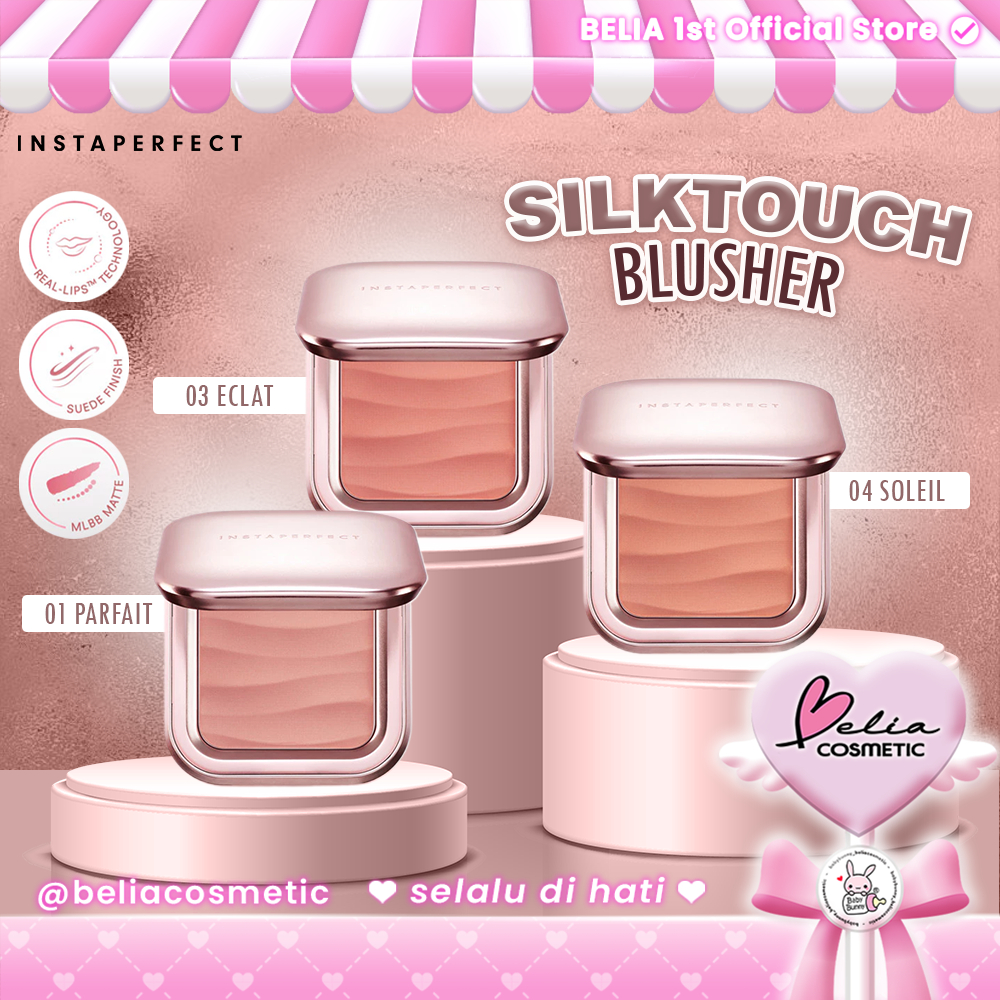 Jual BELIA INSTAPERFECT Silk Touch Blusher | Perona pipi | Blush On | BABY BUNNY | Shopee Indonesia