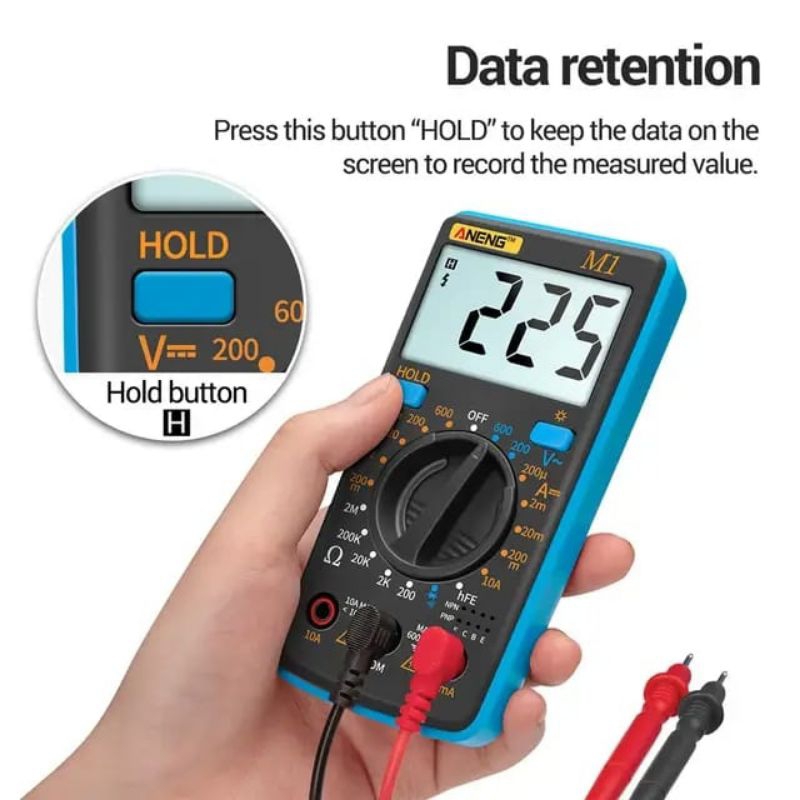 Jual Penguji Multimeter Digital M1 Mini True Rms Resistansi Transistor ...