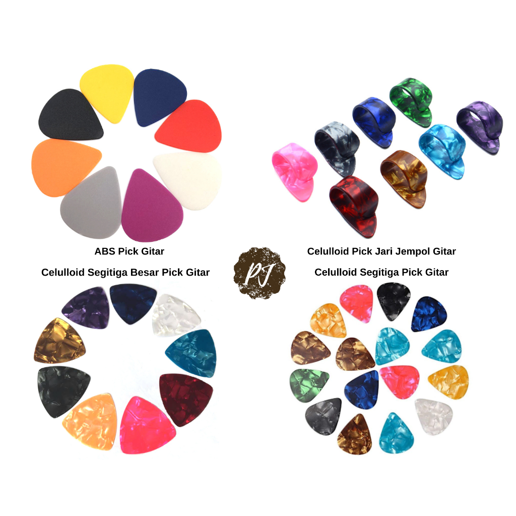 Jual Pick Pemetik Senar Gitar Ukulele Bass Jari Jempol Tebal Tipis ...