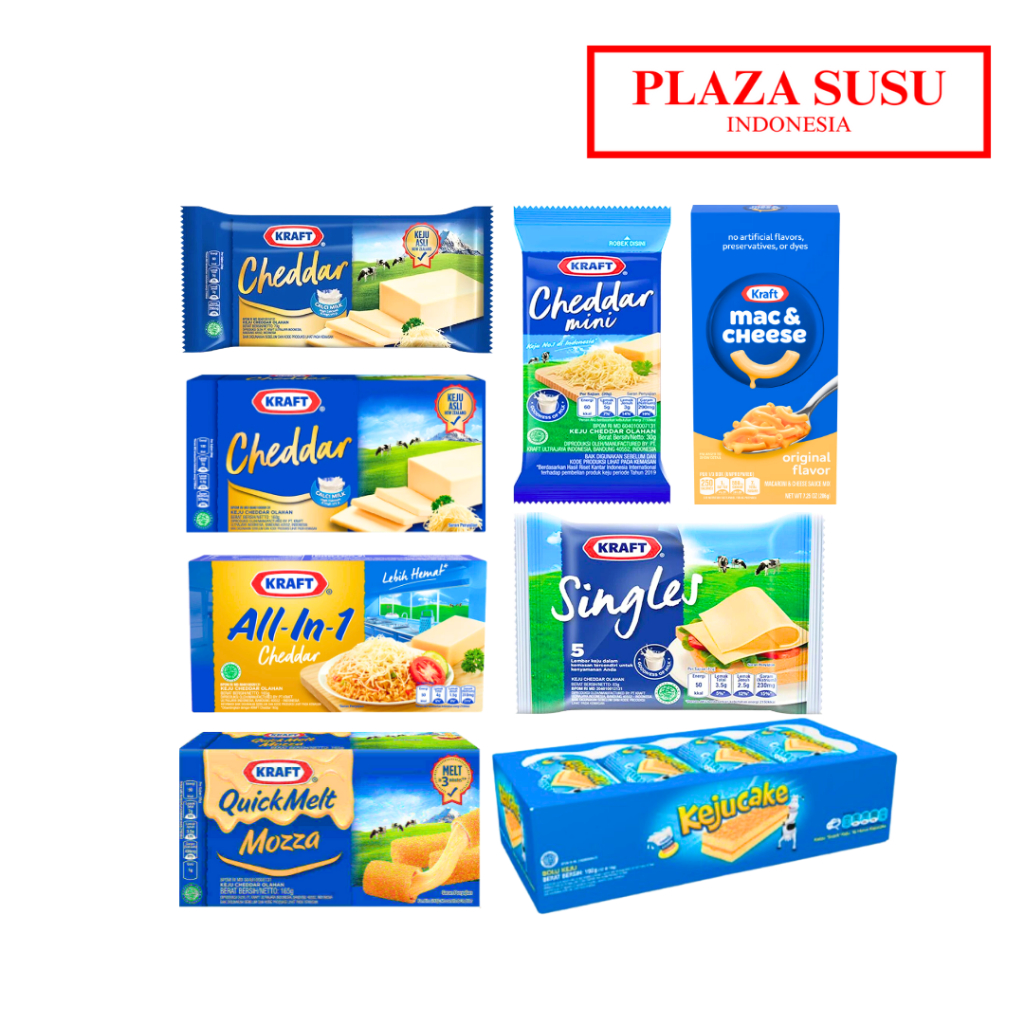 Jual KRAFT QUICK MELT MOZZA KEJU CHEDDAR SLICE CHEESE MACARONI ORIGINAL ...