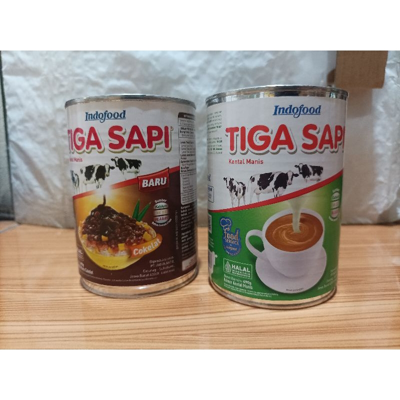 Jual Kental manis Indofood tiga sapi SKM 3 sapi kaleng | Shopee Indonesia