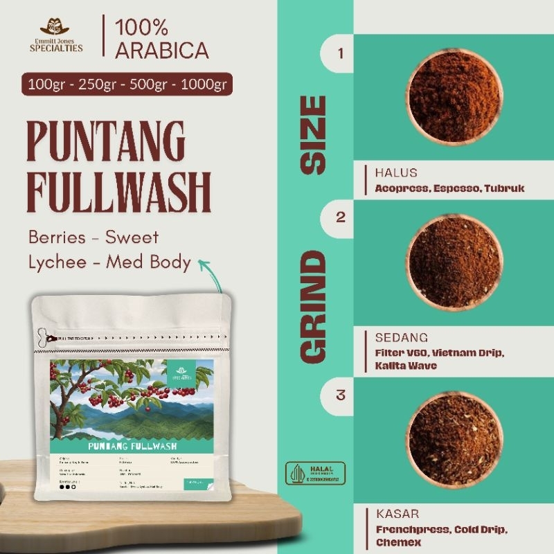 Jual Puntang Fullwash| Biji Kopi Bubuk Arabica Coffee Bean Grade 1 (1 ...