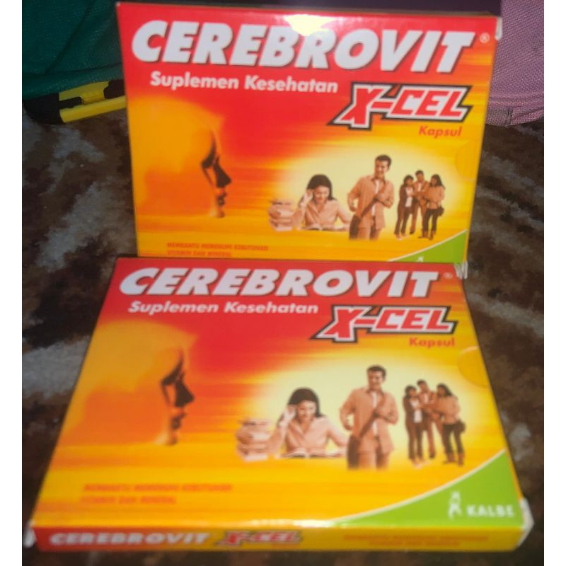 Jual Cerebrovit Excel - Multivitamin 10kapsul/vitamin cerebrovit ...