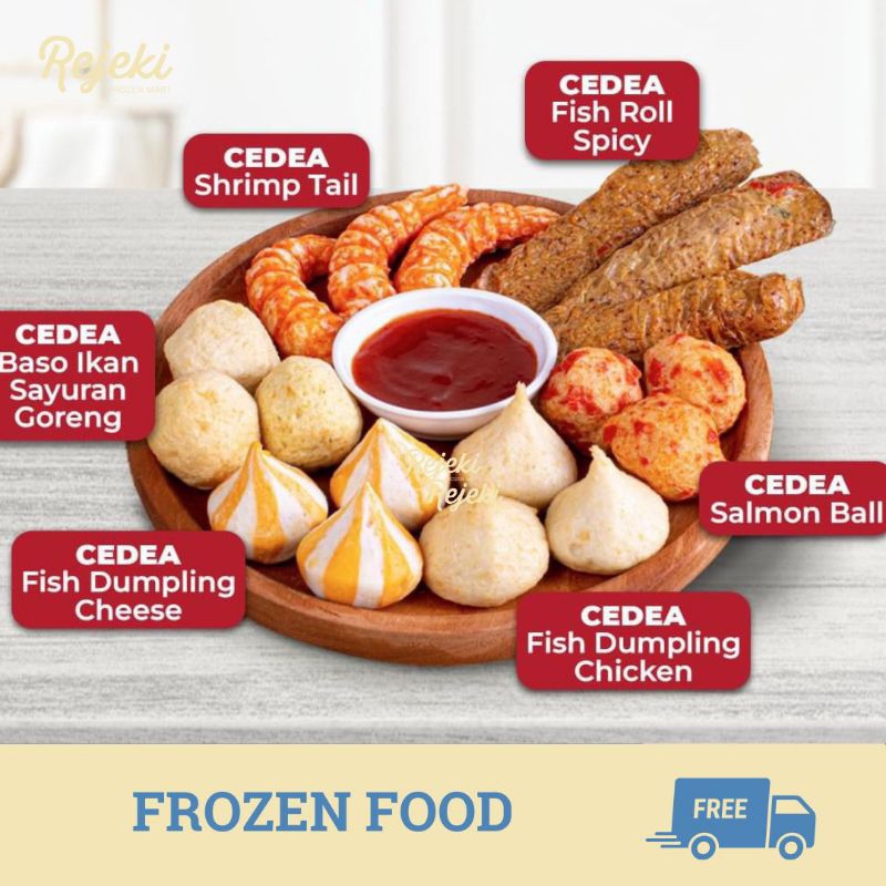 Jual Cedea Fish Dumpling Cheese - Chicken - Spicy Chicken - Rejeki ...