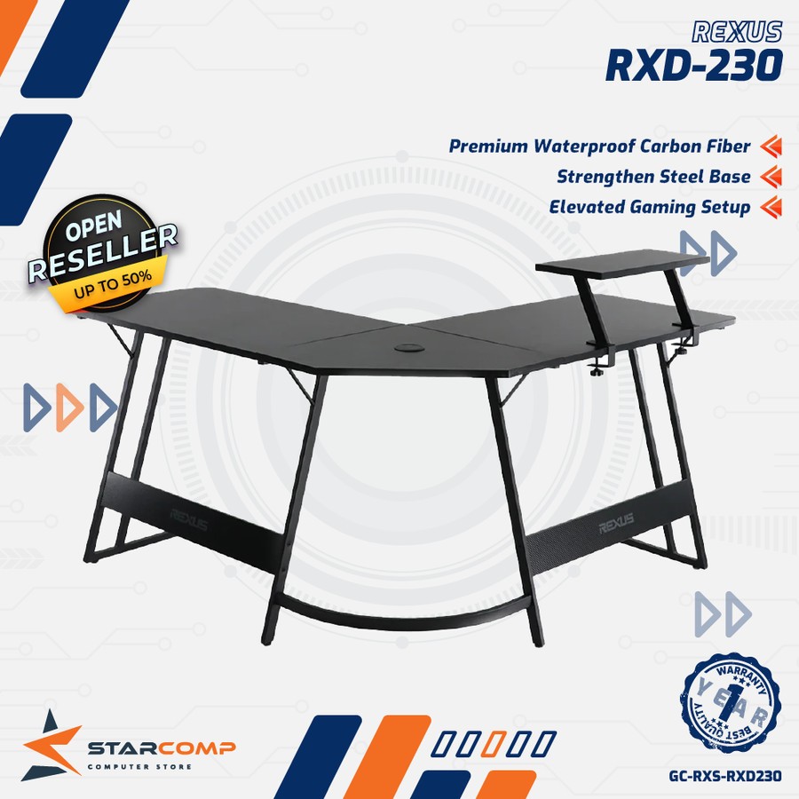 Jual Rexus Stronghold RXD-230 Gaming Desk Meja Kantor Gaming - Rexus ...