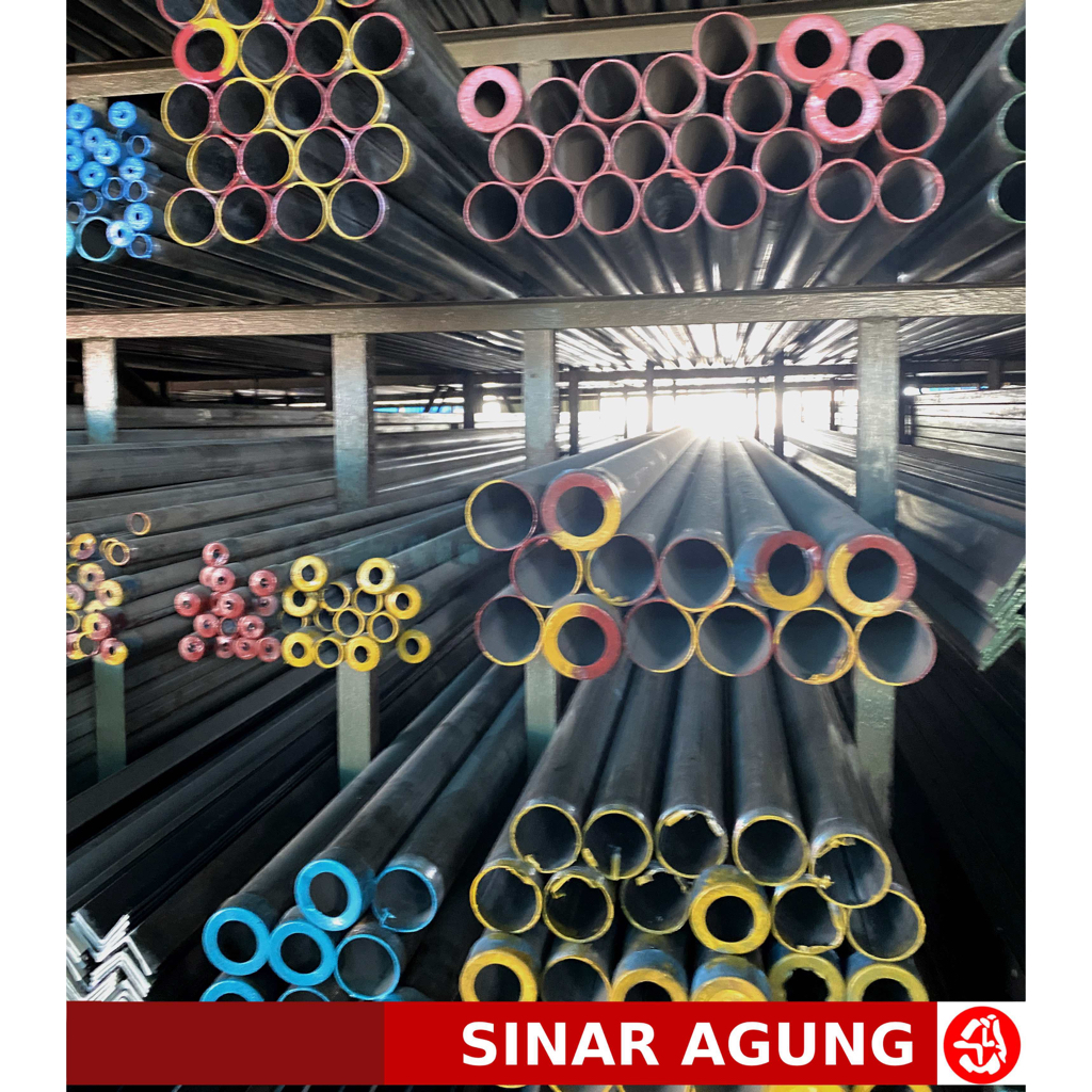 Jual Pipa Hitam 1 1/2 inch SCH 40 tebal 4mm / Besi Pipa Hitam 1,5 inci tebal 4mm | Shopee Indonesia