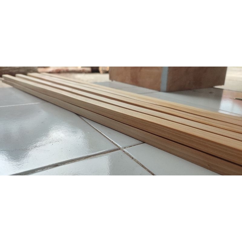 Jual Kayu reng/lis/stik 2x1.5 3x1.5 jati belanda sudah serut halus ...