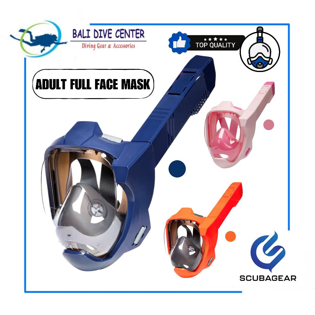 Jual SCUBAGEAR Mask Full Face Adult - Mask Snorkeling | Shopee Indonesia