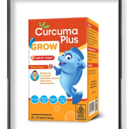 Jual CURCUMA PLUS GROW TABLET ISI 20 TABLET HISAP | Shopee Indonesia