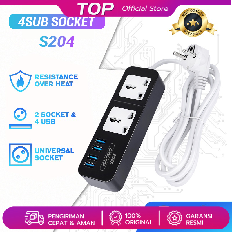 Jual Stop Kontak Listrik Fast Charging - Power Strip Colokan Listrik ...