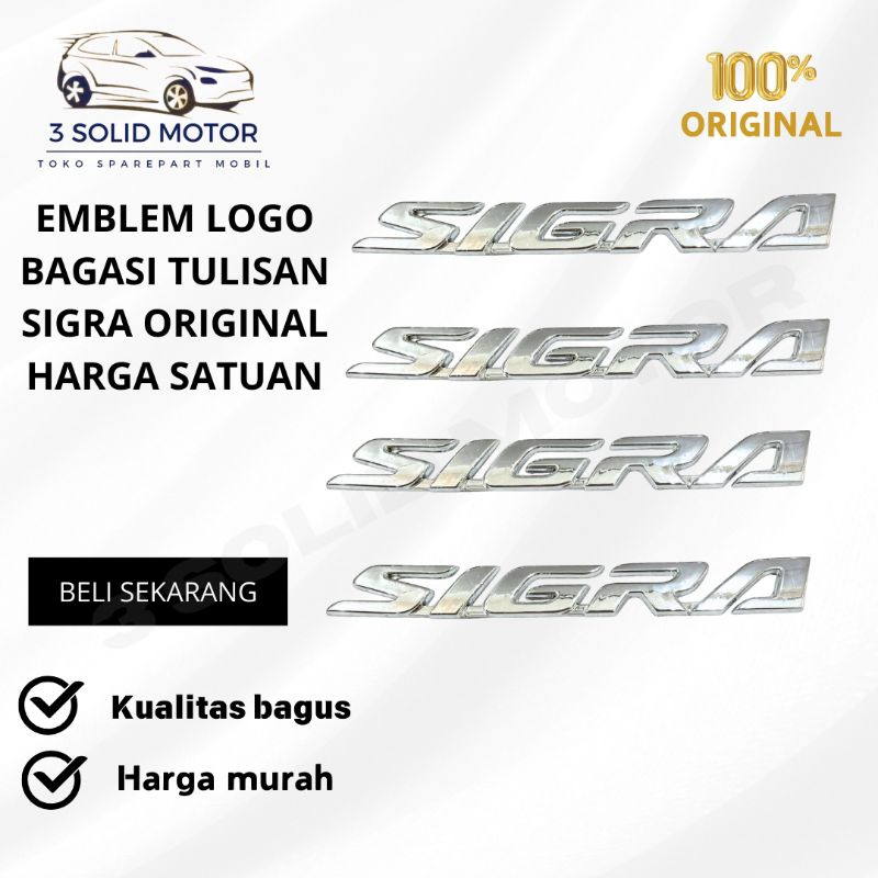 Jual Logo Emblem Bagasi Tulisan Sigra Original | Shopee Indonesia