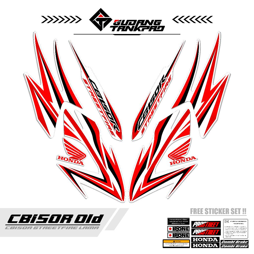 Jual STRIPING VARIASI DECAL HONDA CB150R OLD KODE 5 STIKER VARIASI ...