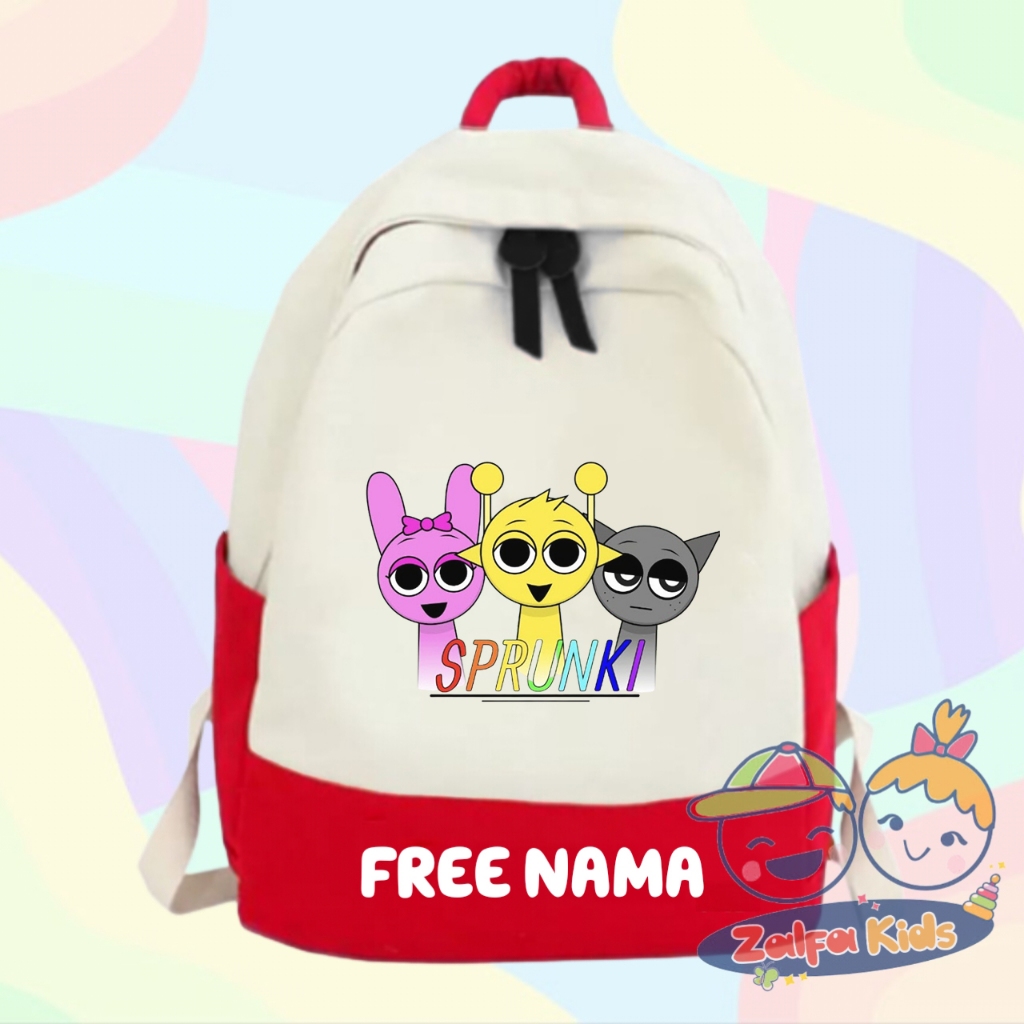 Jual TAS SEKOLAH ANAK INCREDIBOX SPRUNKI GAME VIRAL TAS RANSEL ANAK ...