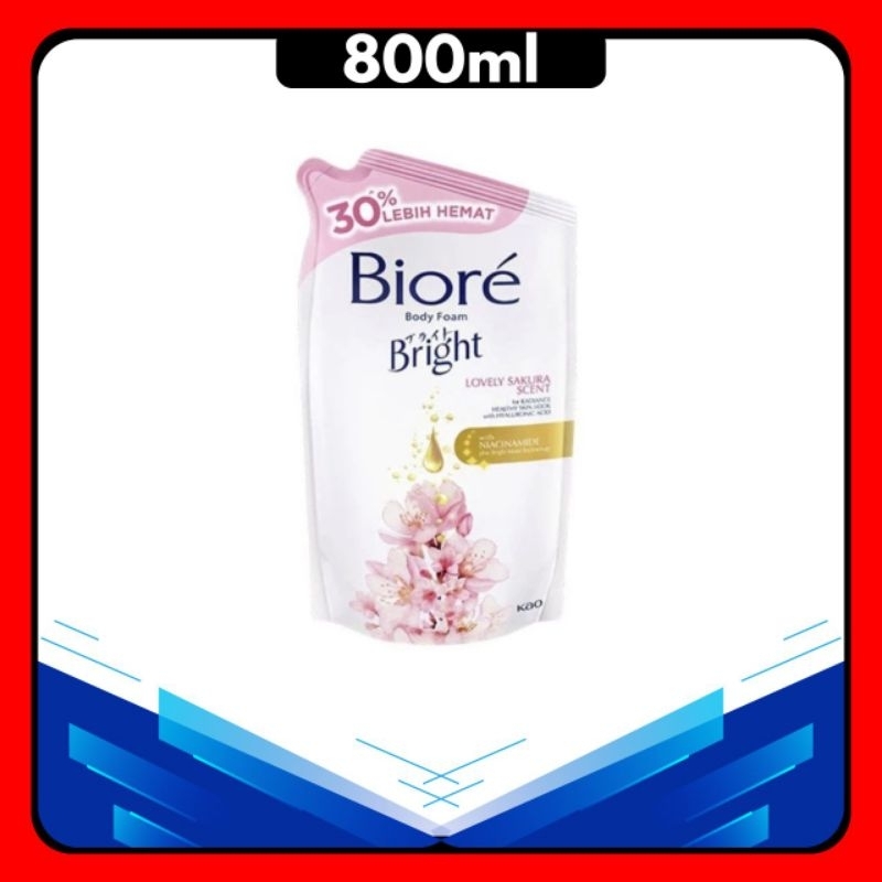 Jual BIORE BODY FOAM LOVELY SAKURA 800ML / BIORE BODY WASH LOVELY SAKURA 800ML | Shopee Indonesia