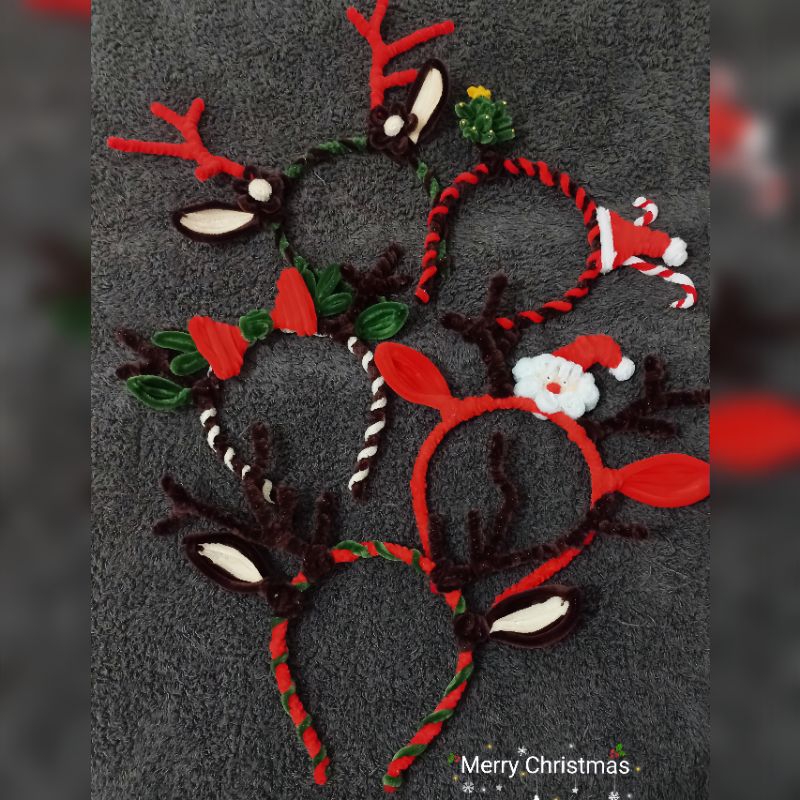 Jual Bando Natal/Christmas hairband/bando christmas rusa | Shopee Indonesia