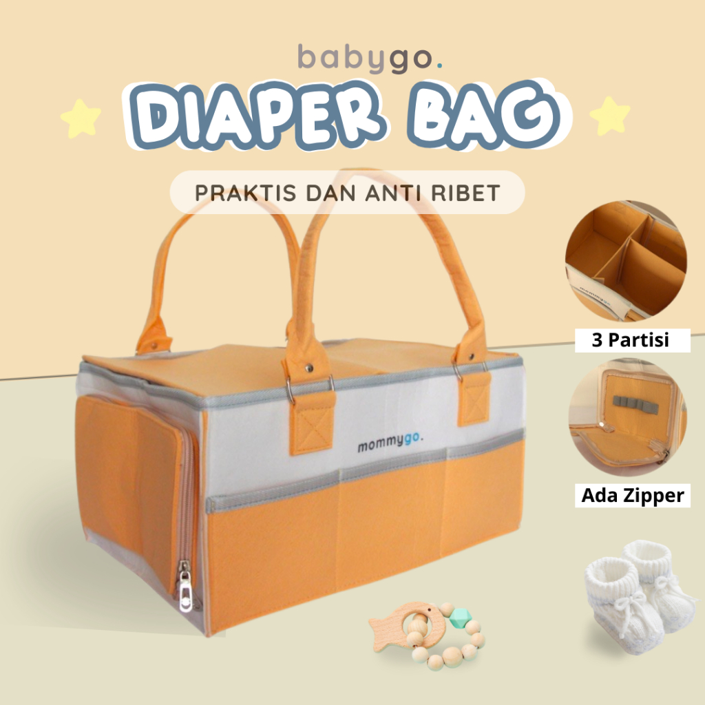 Jual MommyGo Baby Diaper Bag / Tas Popok / Tas Pampers Bayi Multifungsi ...
