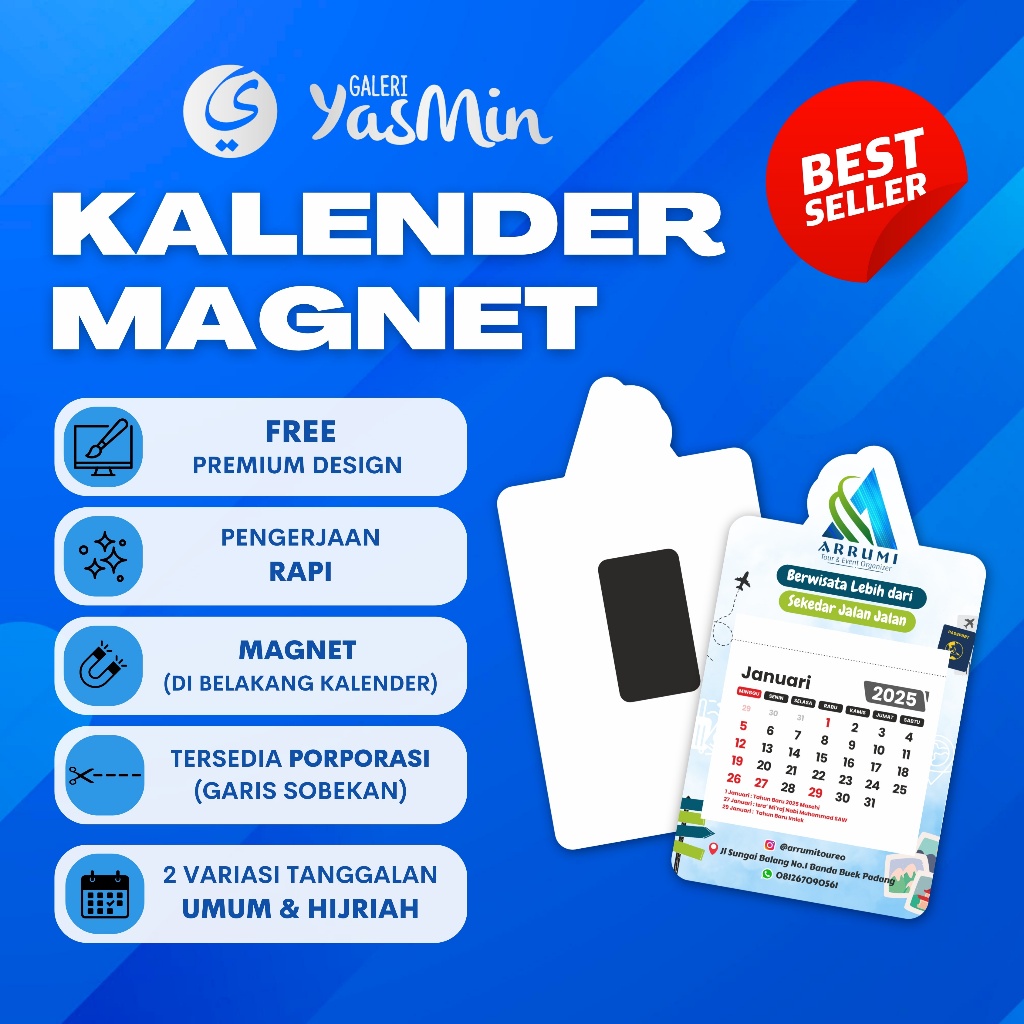 Jual KALENDER MINI MAGNET KULKAS CUSTOM | Shopee Indonesia