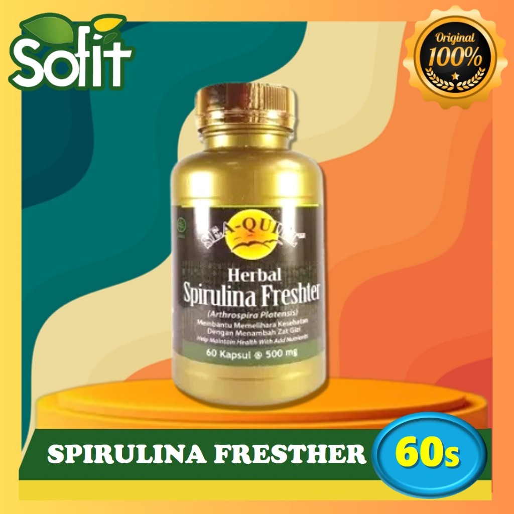 Jual Sea-Quill Spirulina Freshter Isi 60s - Seaquill - Vitamin Albumin ...