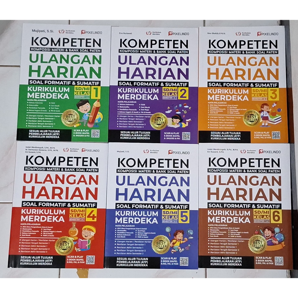 Jual KOMPETEN ULANGAN HARIAN MERDEKA NEW BEST SELLER KELAS 1-6 2024 B5 ...
