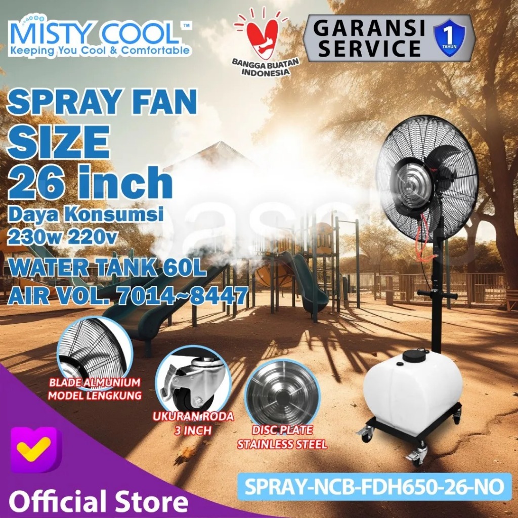 Jual SPRAY FAN DH 650 26"/220V/260W/1400RPM | Shopee Indonesia