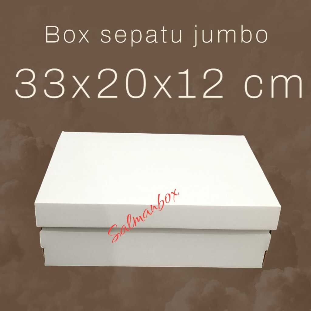 Jual BOX SEPATU JUMBO POLOS SIZE 33x20x12 CM/BOX SEPATU BOOTS/BOX ...