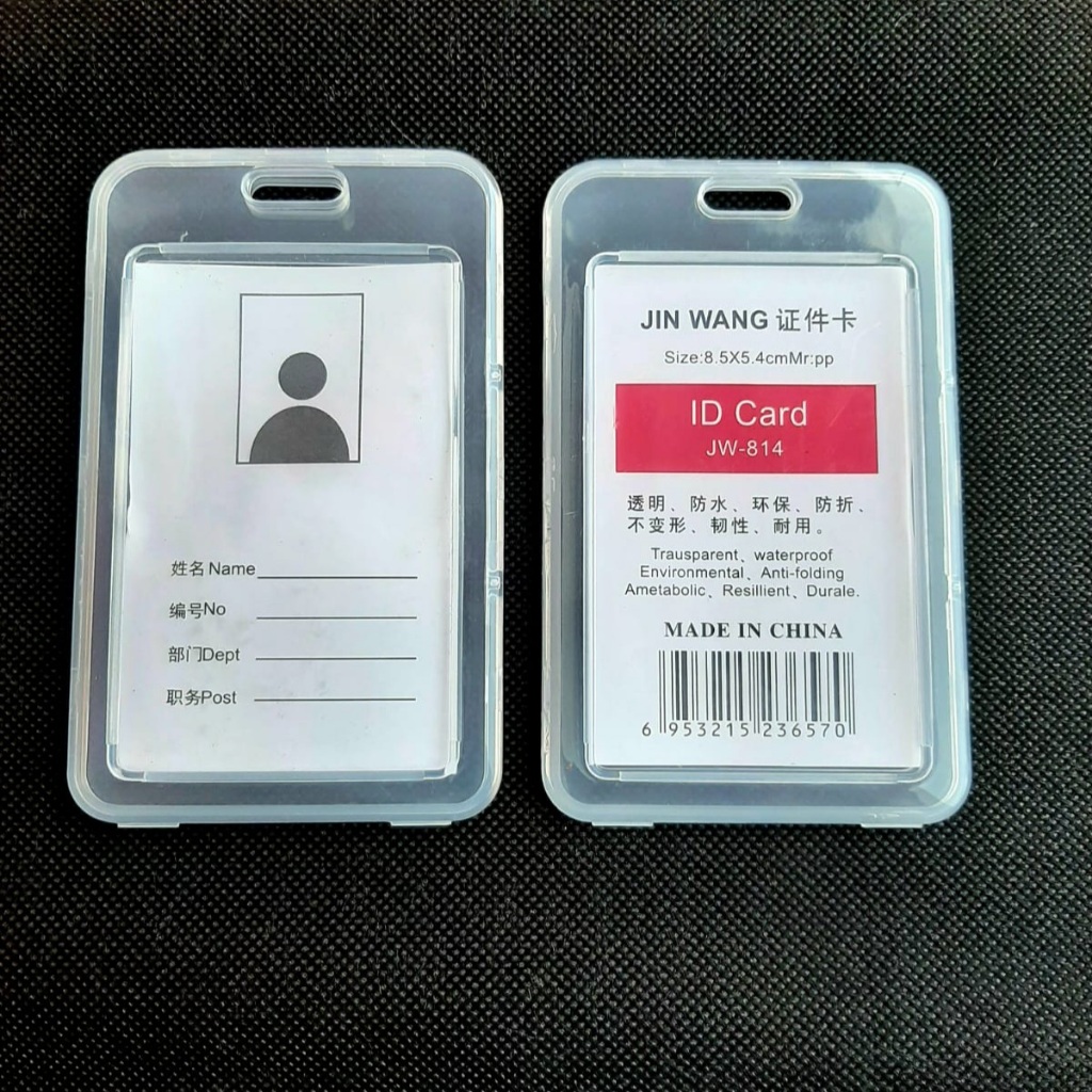 Jual frame box / card holder tertutup / card holder transparan doff ...
