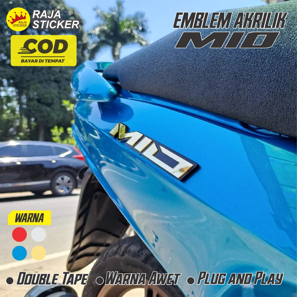 Jual Emblem Akrilik Yamaha Mio / MIo J sporty soul 2pcs | Shopee Indonesia