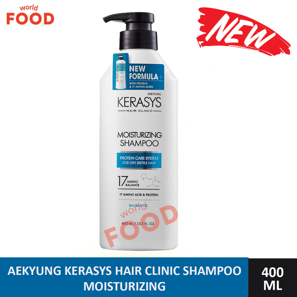 Jual AEKYUNG KERASYS Hair Clinic Moisturizing Shampoo 400ml | Shopee ...