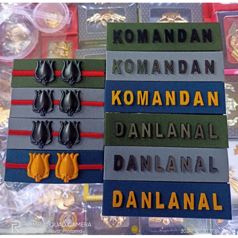 Jual pangkat topi pet pdh pdl letkol + nama akrilik | Shopee Indonesia