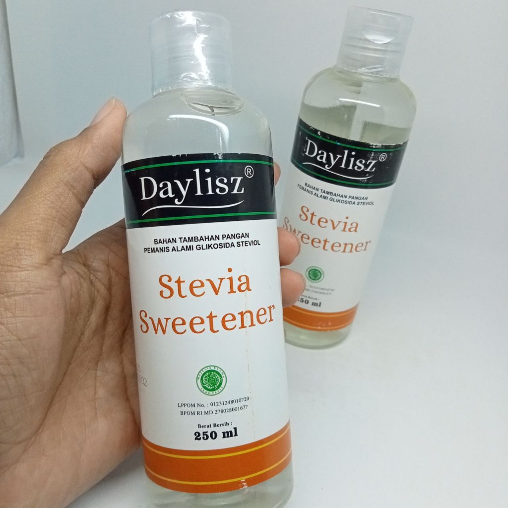 Jual Stevia Sweetener Daylisz Botol Gula Cair Alami 250 ml Cocok Untuk ...