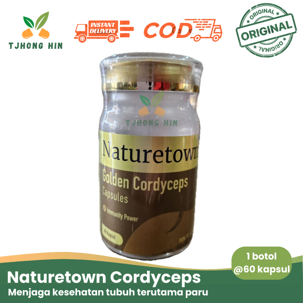Jual Naturetown Golden Cordyceps Capsules - 60 Capsules x 500 mg | Shopee Indonesia