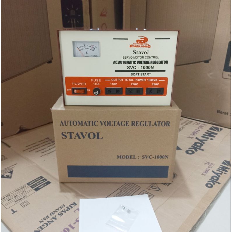 Jual Stavol MATSUNAGA 1000 VA SVC-1000N/F | Stabilizer Matsunaga 1000 Watt / VA | Shopee Indonesia