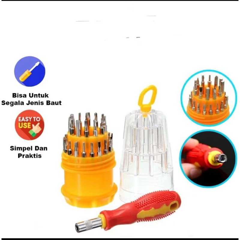 Jual Obeng Set 31in1 / Obeng Serbaguna / Obeng Set 31in1 Multifungsi | Shopee Indonesia