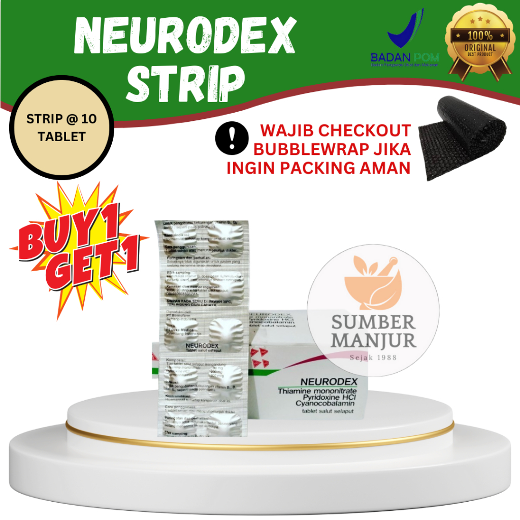 Jual NEURODEX STRIP ISI 10 TABLET BELI 1 GRATIS 1/EXP 2026 | Shopee ...