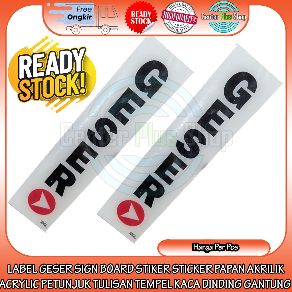 Jual Papan Akrilik Geser BoyQo BQSign Board Di Depan Pintu Stiker ...