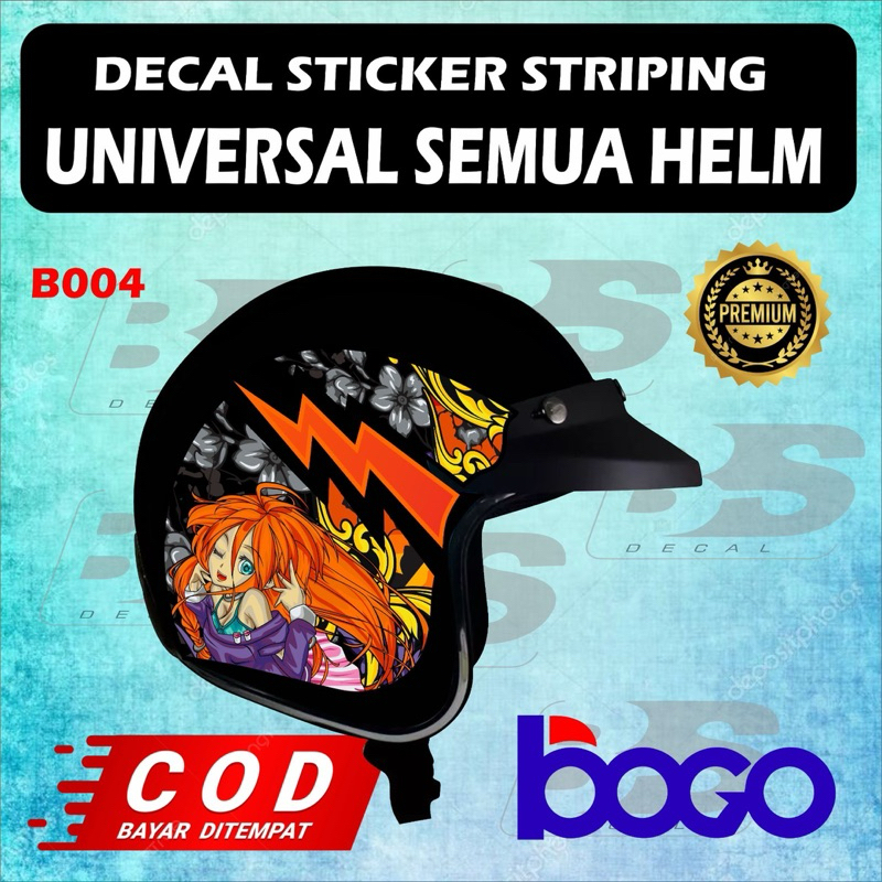 Jual STRIPING STIKER DECAL HELM BOGO STRIPING UNIVERSAL FULL SET MOTIF ...