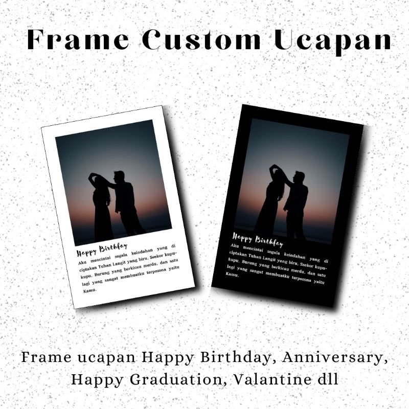Jual Frame Custom Foto Ucapan SPECIAL GIFT | Shopee Indonesia