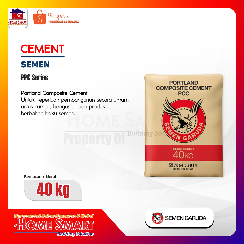 Jual Semen Garuda 40 Kg ( PCC ) Portland Composite Cement - VIA ARMADA TOKO MIN 10 SAK PER ORDER ...