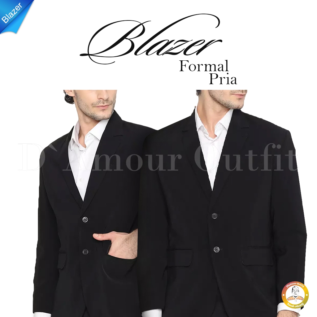 Jual Jas Blazer Pria Jas Kerja Kantor Cowo Polos Dewasa Anak Jas Pria ...