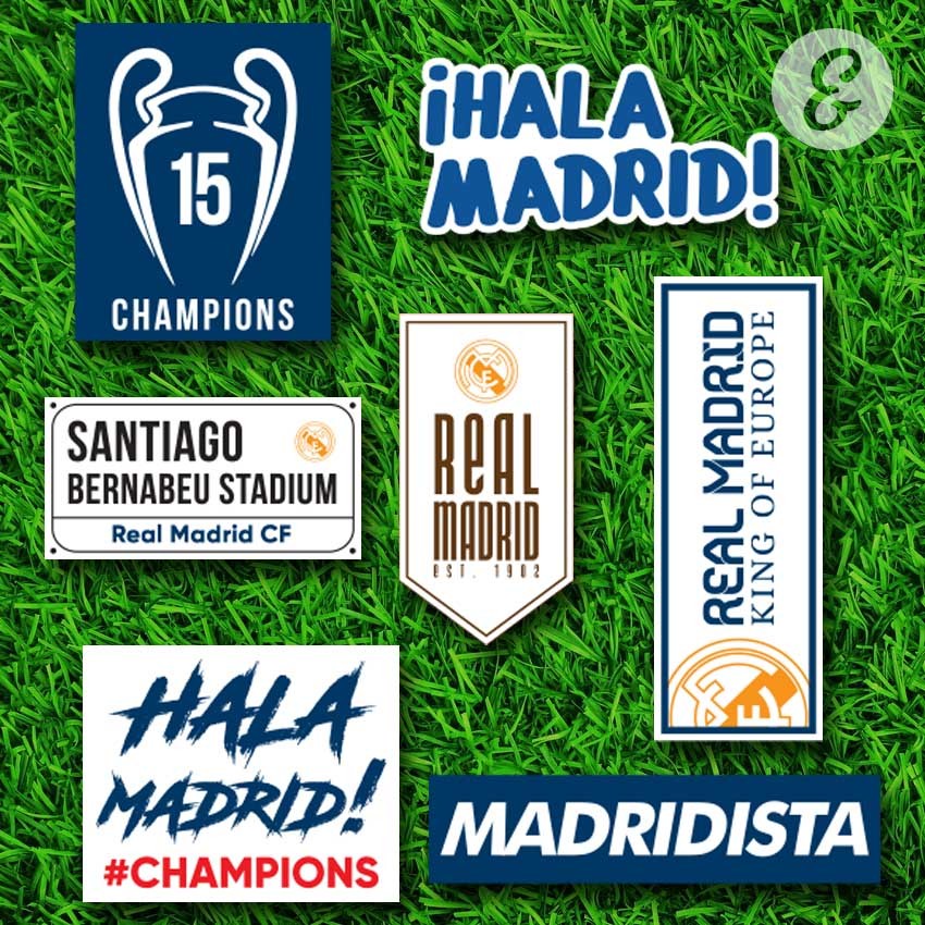 Jual Sticker Klub Bola Real Madrid CF Terlengkap | Shopee Indonesia