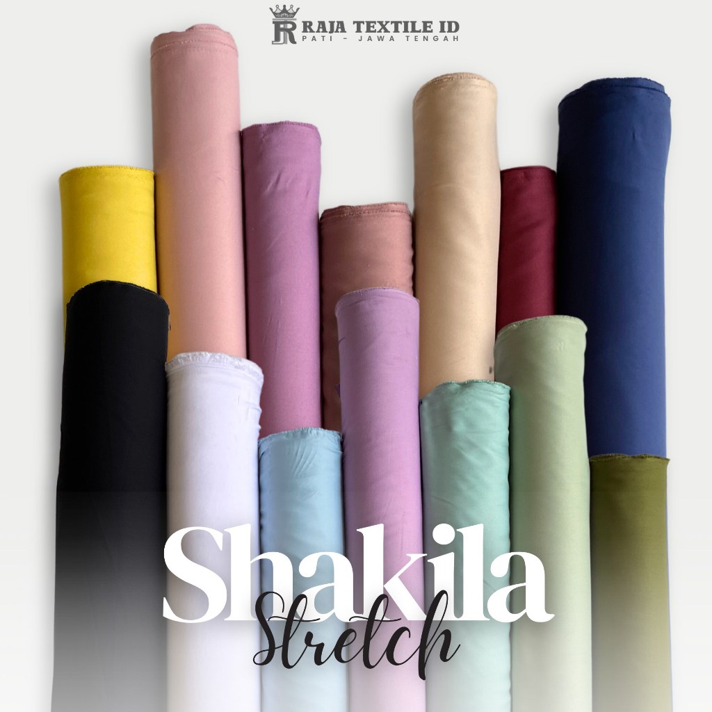 Jual Kain Shakila Syakila Shakilla Sakila Samira Stretch Twill Premium ...