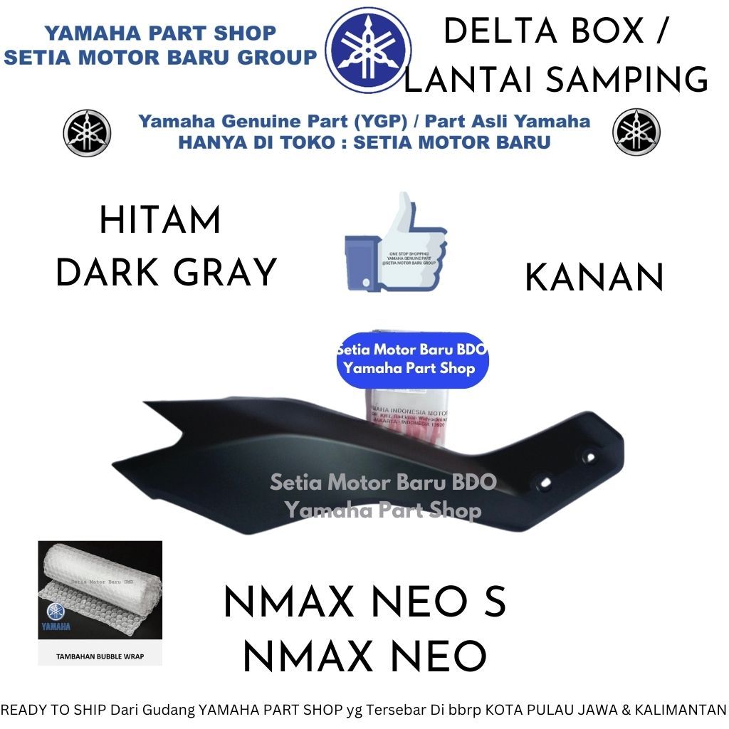 Jual Delta Box Dark Gray Kanan Body Putih Hitam Glossy Biru Muda Nmax ...