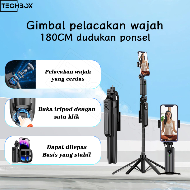 Jual Tech Auto Face Tracking Gimbal Stabilizer Handphone Stabilizer ...